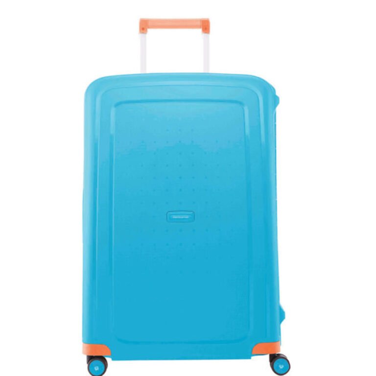 Samsonite S'Cure Hard-shell Travel Luggage Aqua Blue 15kg - Bag.lk