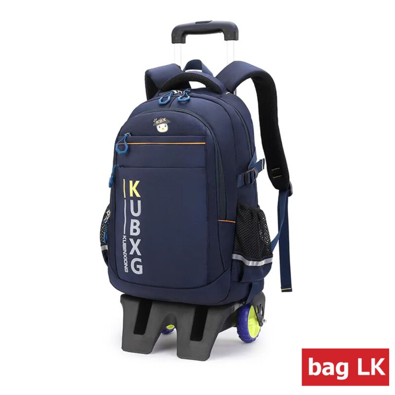Primary School Bag Waterproof Backpack Wheel School bag - Bag.lk