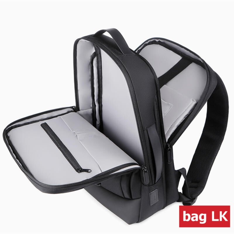 New Smart Collage Waterproof Travel Business Laptop Backpack Black - Bag.lk