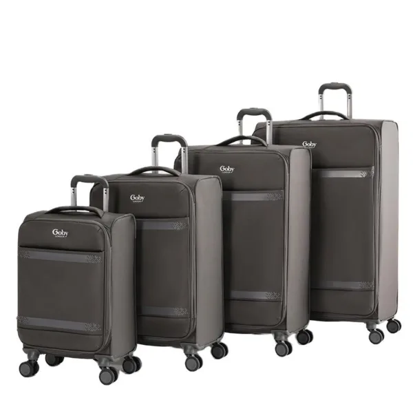 Goby London Light Weight Soft Travel Luggage Grey 10KG (Hand Luggage ...