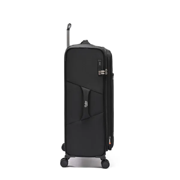 Goby London Light Weight Fabric Travel Luggage Grey 40KG GB-3009 - Bag.lk