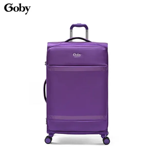 Goby London Light Weight Fabric Travel Luggage Purple 40KG GB-3009 - Bag.lk